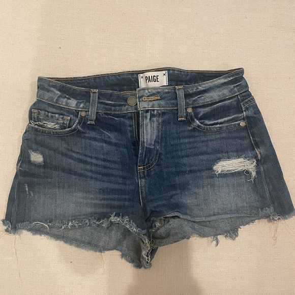 PAIGE | Shorts | Paige Denim Shorts Daryn Distressed Denim Shorts ...
